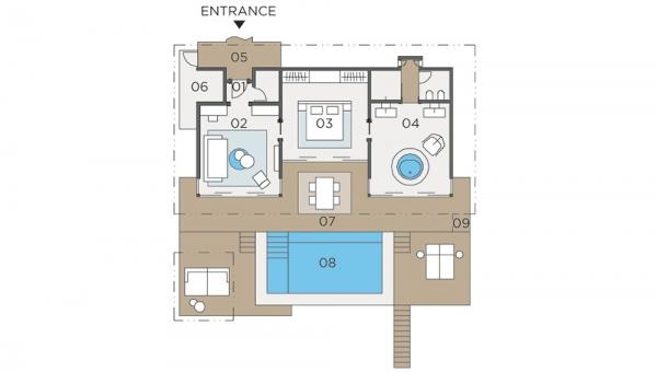Sunrise Water Pool Villa @ Velaa Private Island by ALPHA MALDIVES